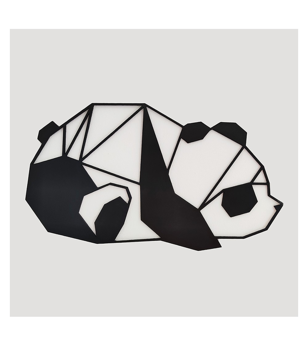 Oso Panda geométrico en madera o metacrilato Material Roble Dimensiones ...